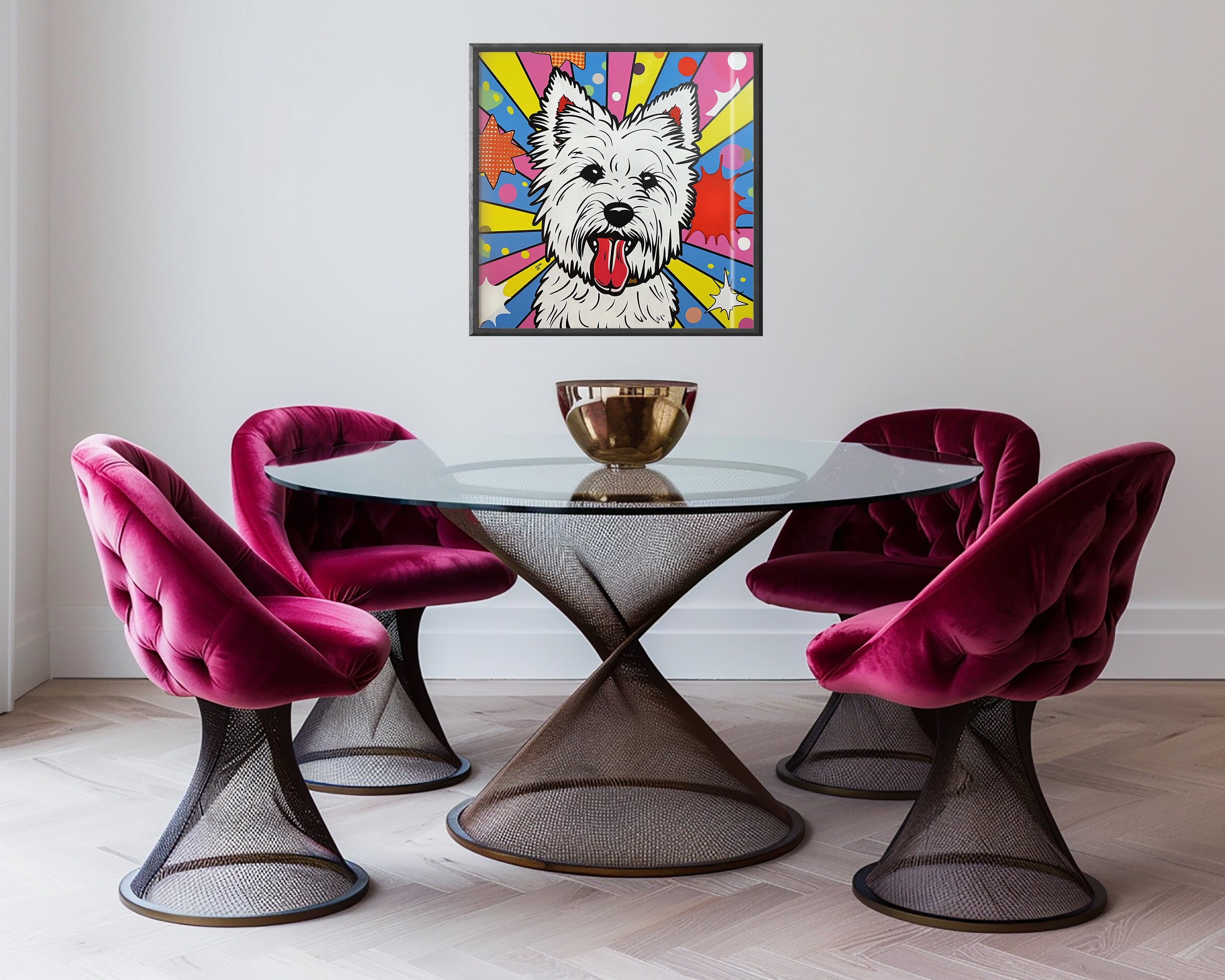 POP ART WESTIE No. 2 - A Bold Printable Print of a West Highland White ...