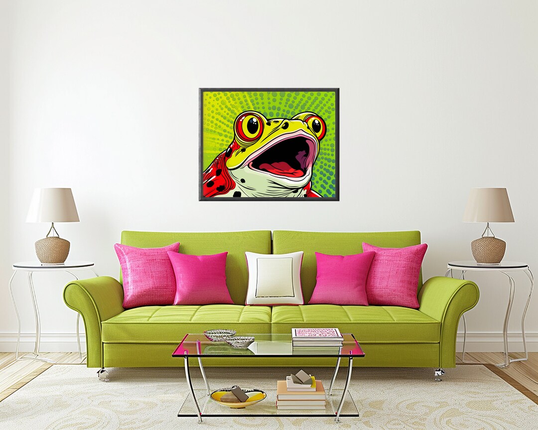 POP FROGGY No. 2 - Pop Art Printable Print of a Fun and Fabulous Frog ...