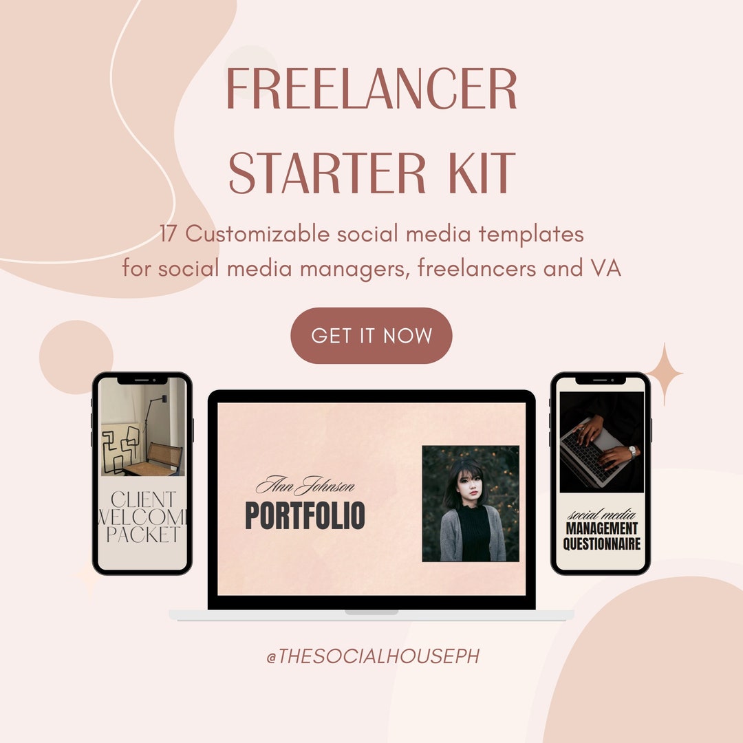 Freelancer Starter Kit VA Kit Social Media Manager Starter Templates - Etsy