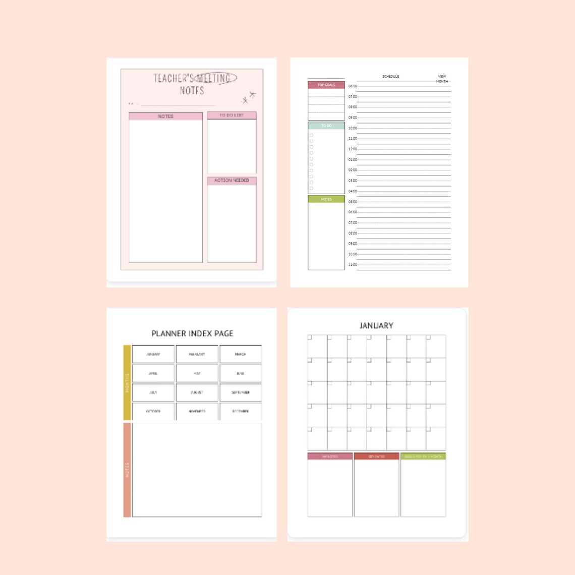 Printable 2024 Teacher Planner, Education Planner, Student Planning ...