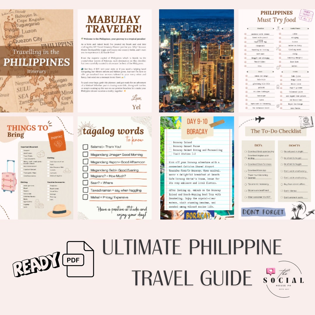 Manila Travel Itinerary Guide | Trip Itinerary | Printable Philippine ...