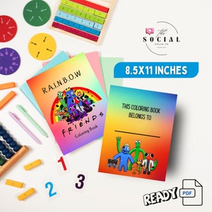 Rainbow Friends Coloring Page, Coloring Page for Kids, Coloring Pages ...