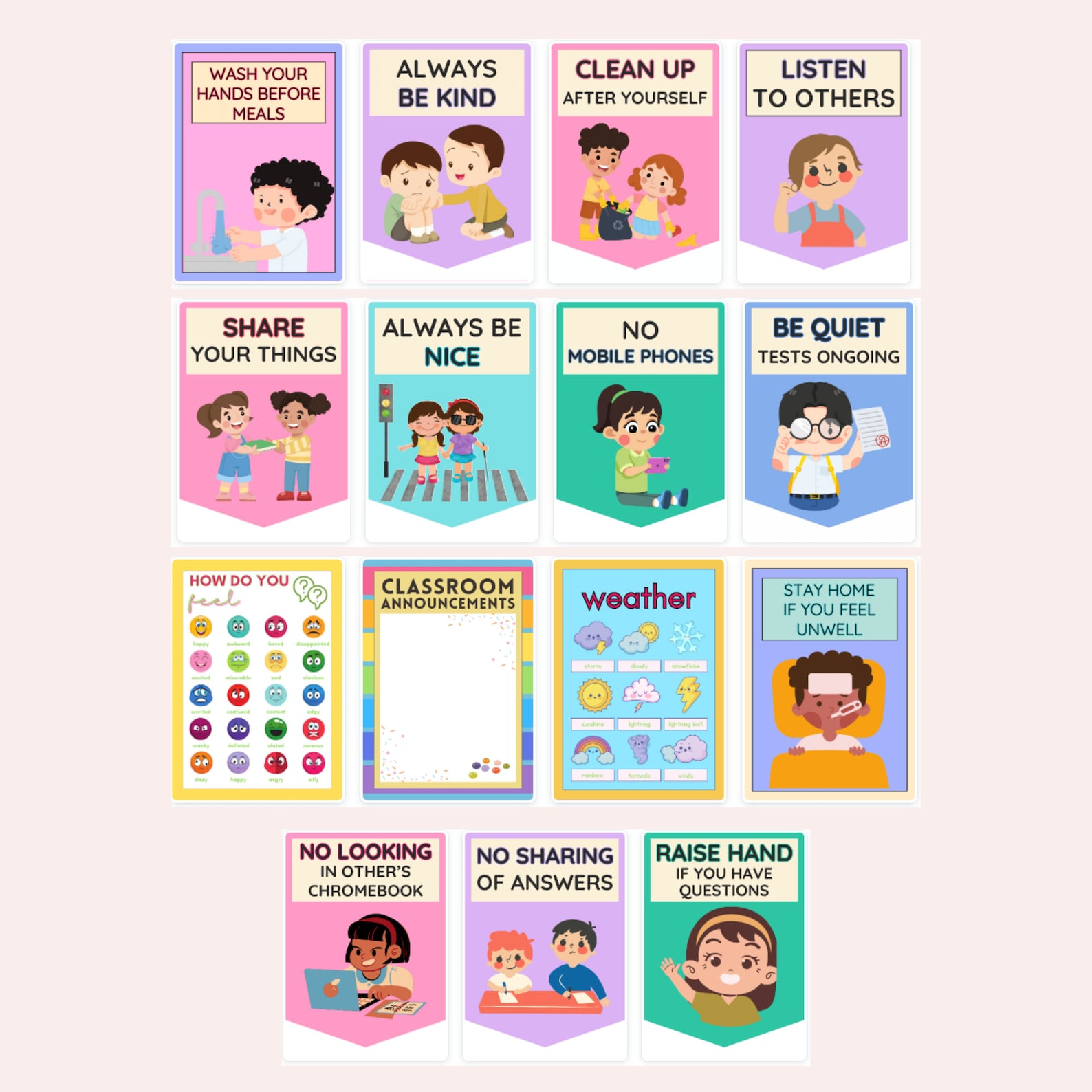 Sweets Candyland Classroom Decor Bundle, Pastel Classroom Decor, Canva ...