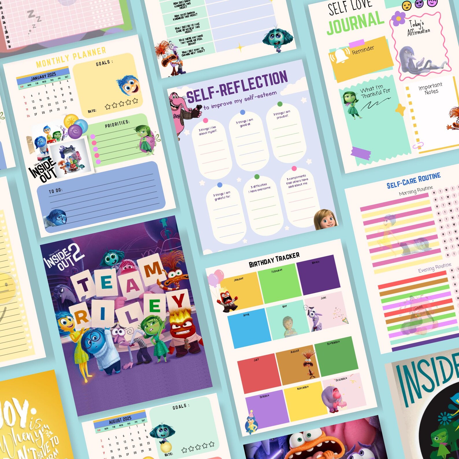 Emotions Planner, Feelings A4 Printable, Printable Planner, Happy ...