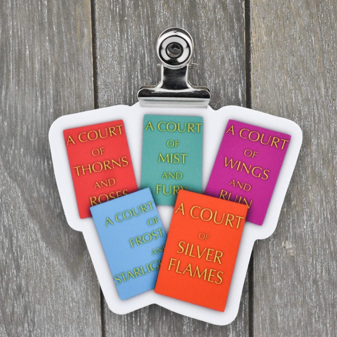 ACOTAR Five Book Series Vinyl Sticker, Acotar, Acomaf, Acowar, Acofas ...