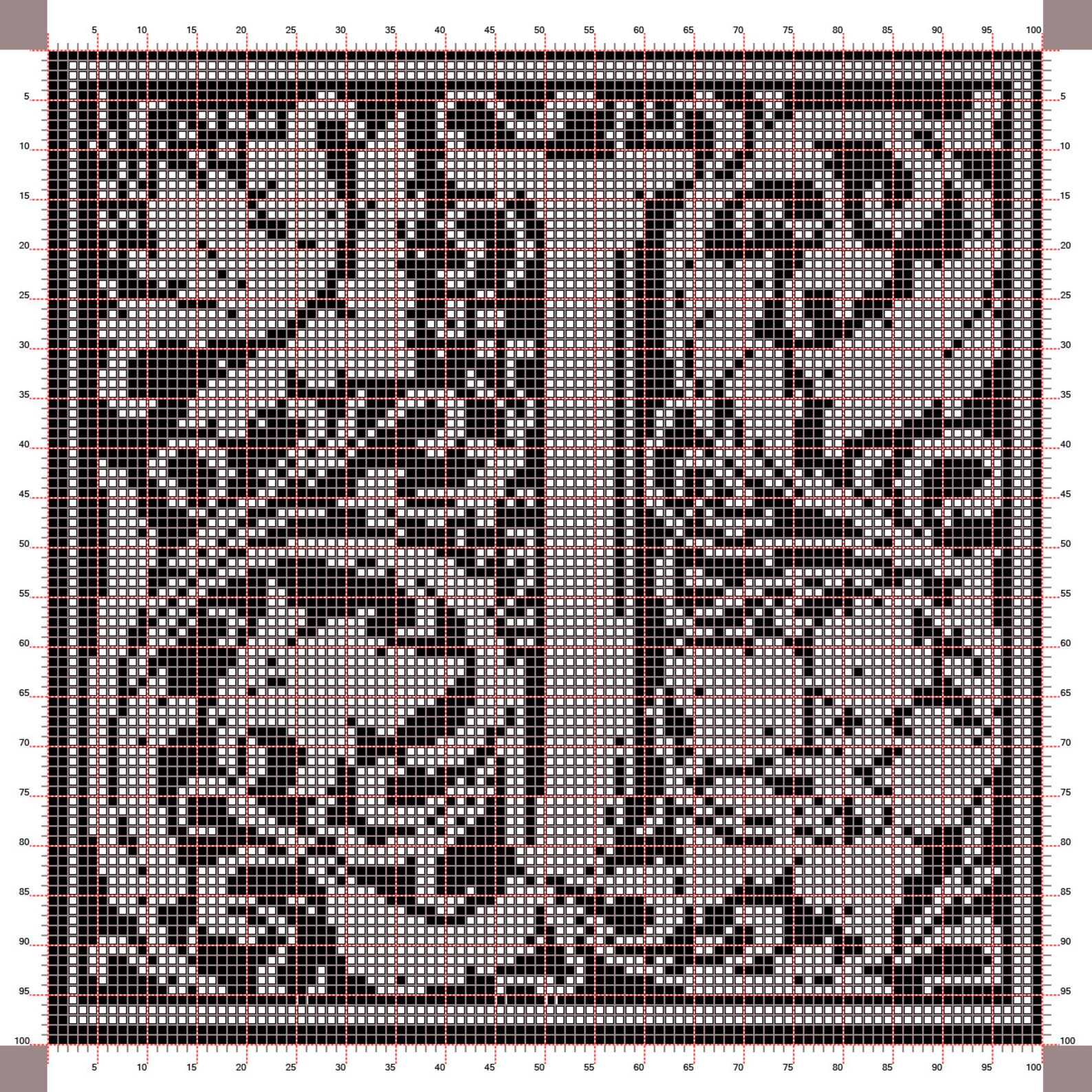 Alphabet - Letter J, Goudy Classic Style: Crochet/knit Graphgan Blanket ...