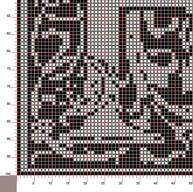 Alphabet - Letter R, Goudy Classic Style: Crochet/knit Graphgan Blanket ...