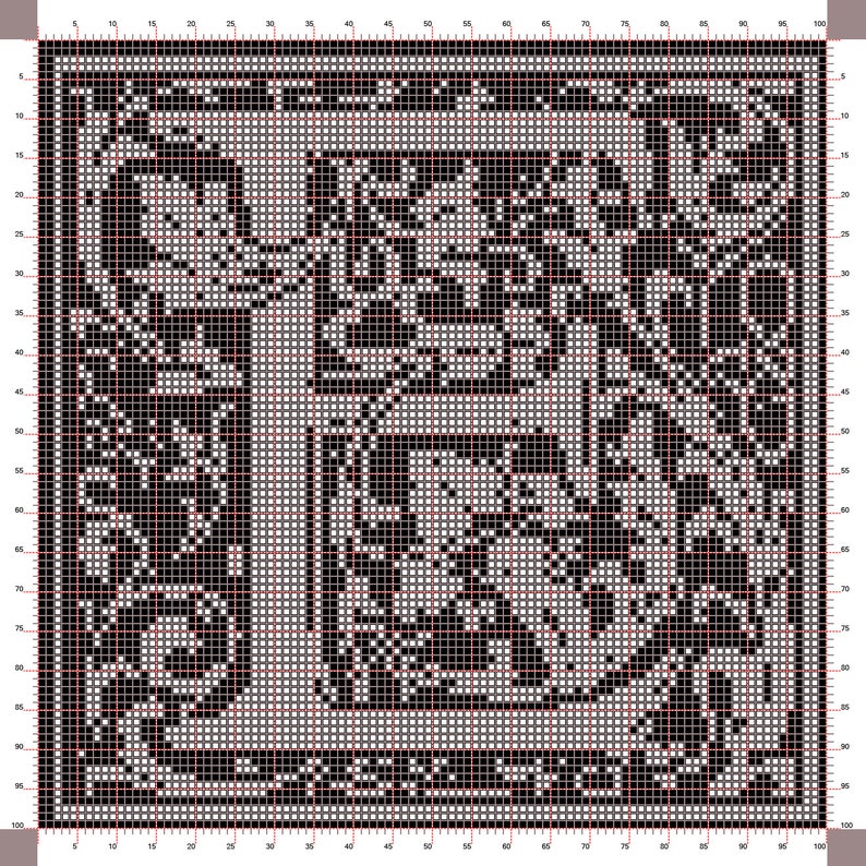 Alphabet - Letter E, Goudy Classic Style: Crochet/knit Graphgan Blanket ...