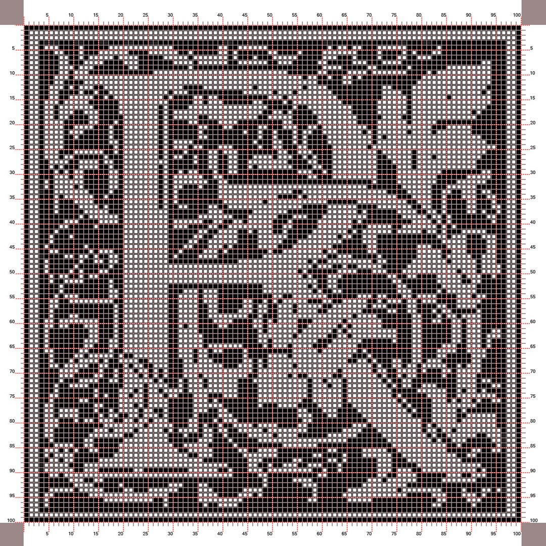 Alphabet - Letter R, Goudy Classic Style: Crochet/knit Graphgan Blanket ...