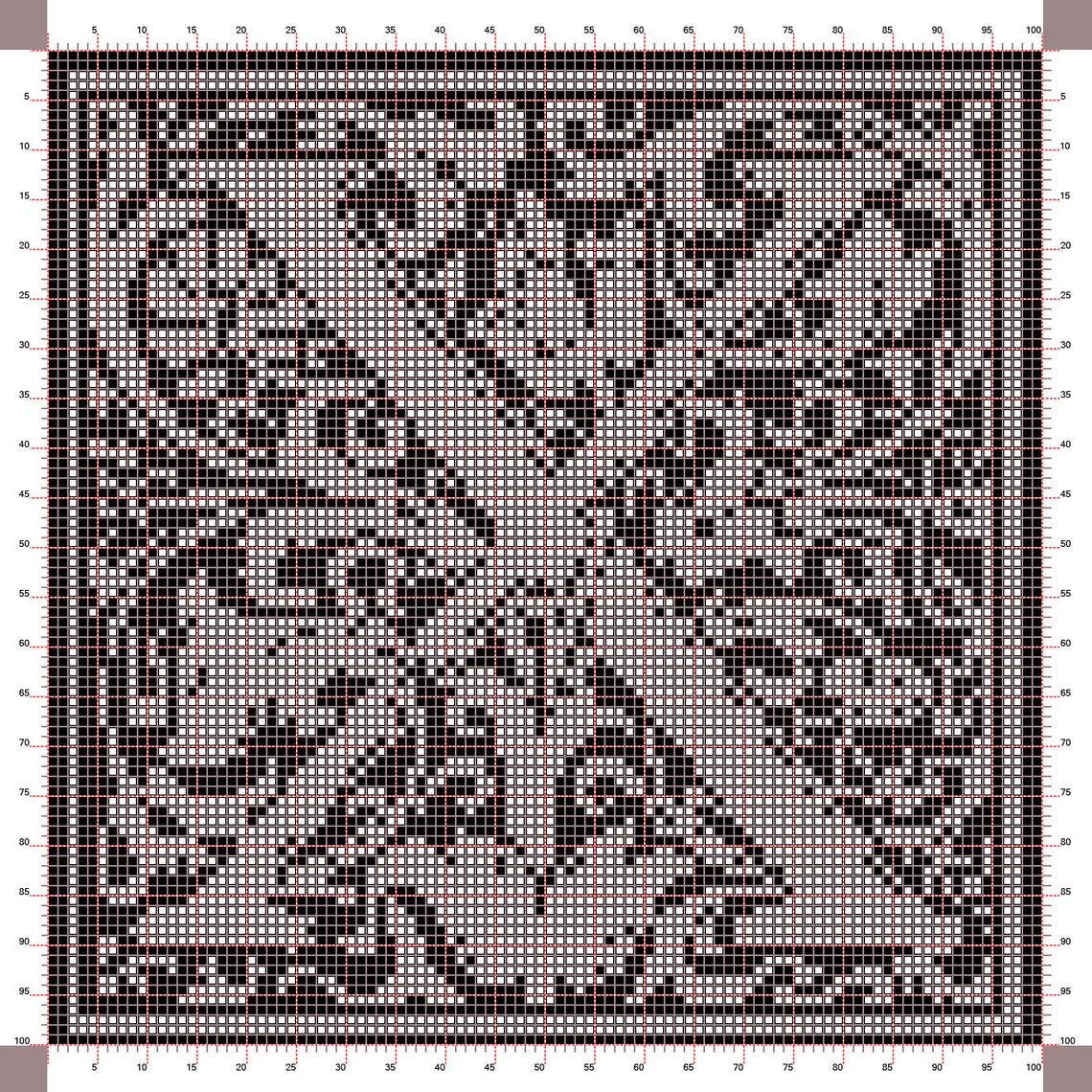 Alphabet - Letter X, Goudy Classic Style: Crochet/knit Graphgan Blanket ...