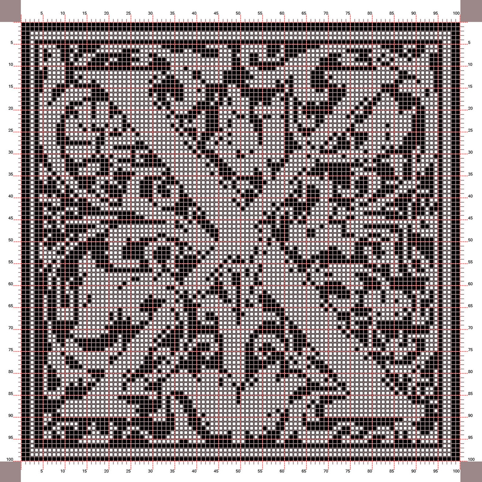 Alphabet - Letter X, Goudy Classic Style: Crochet/knit Graphgan Blanket ...