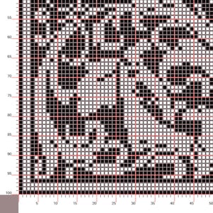 Alphabet - Letter S, Goudy Classic Style: Crochet/knit Graphgan Blanket ...