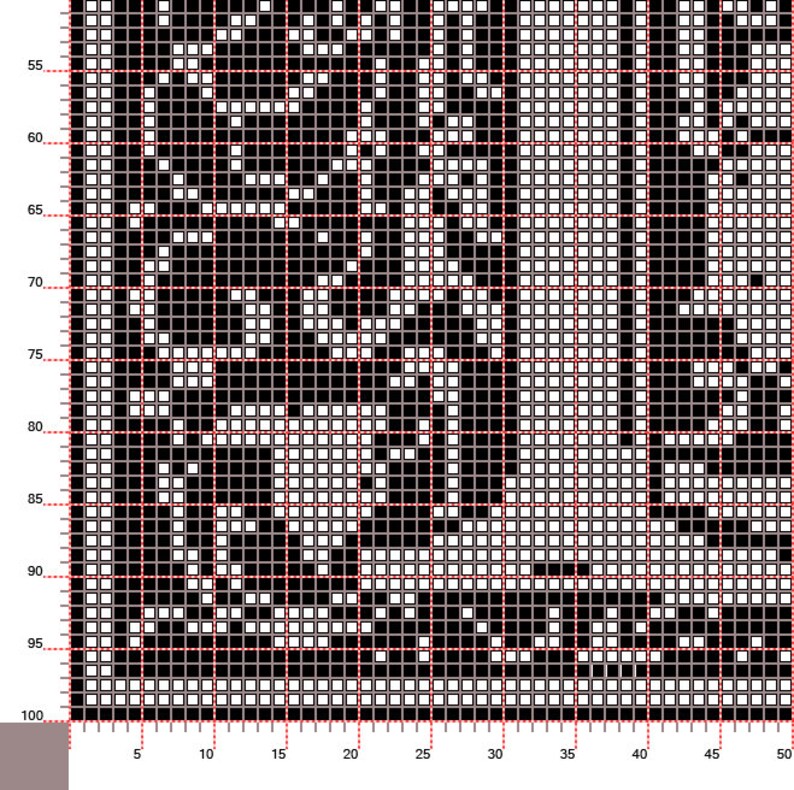 Alphabet - Letter F, Goudy Classic Style: Crochet/knit Graphgan Blanket ...