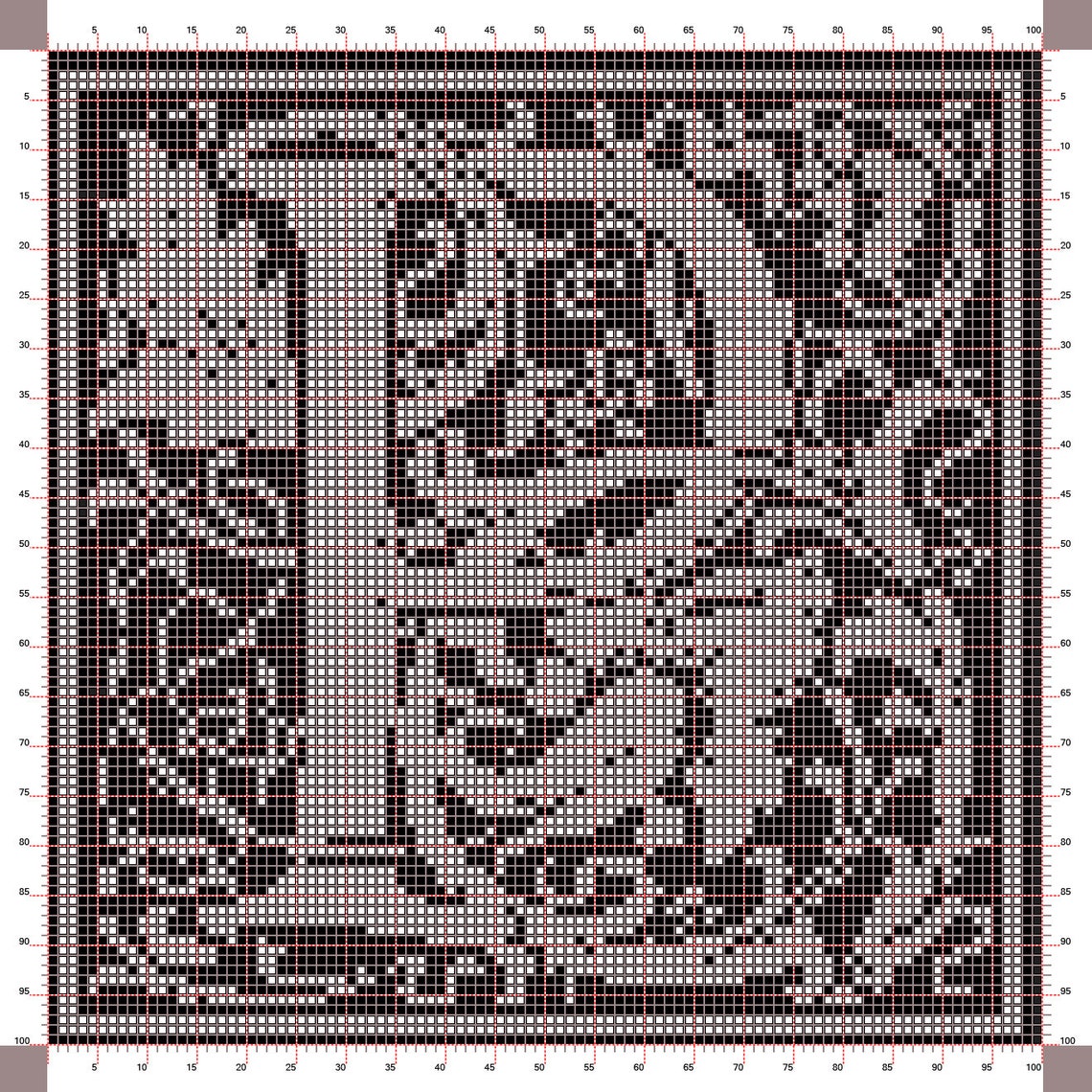 Alphabet - Letter P, Goudy Classic Style: Crochet/knit Graphgan Blanket ...