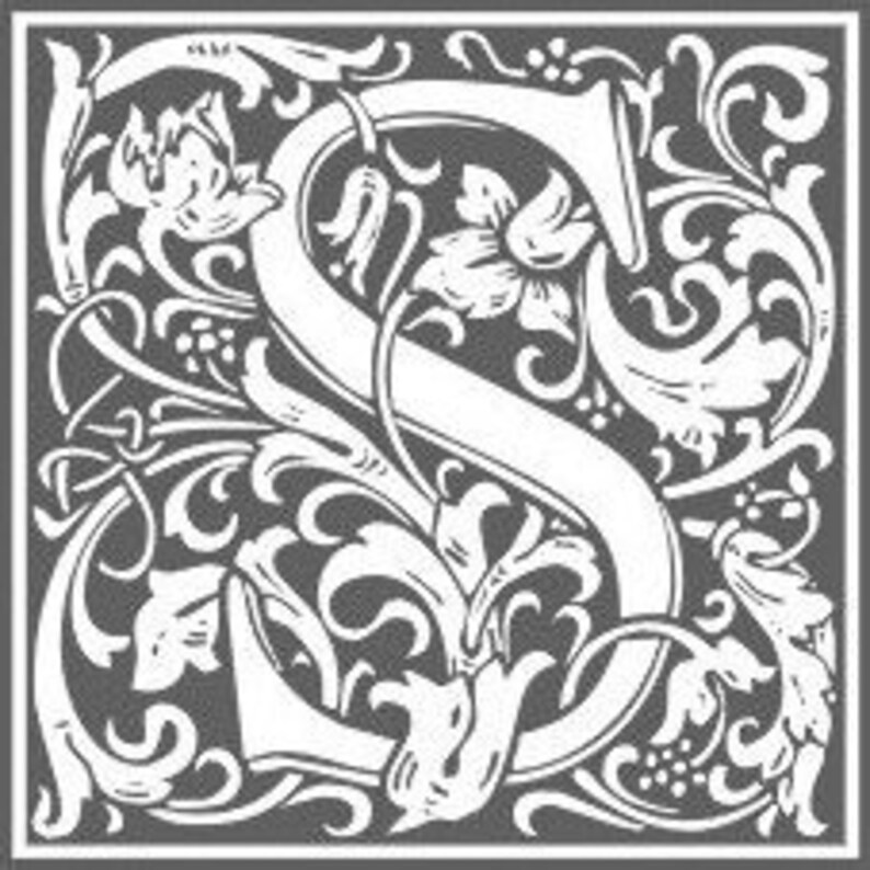 Alphabet - Letter S, Goudy Classic Style: Crochet/knit Graphgan Blanket ...