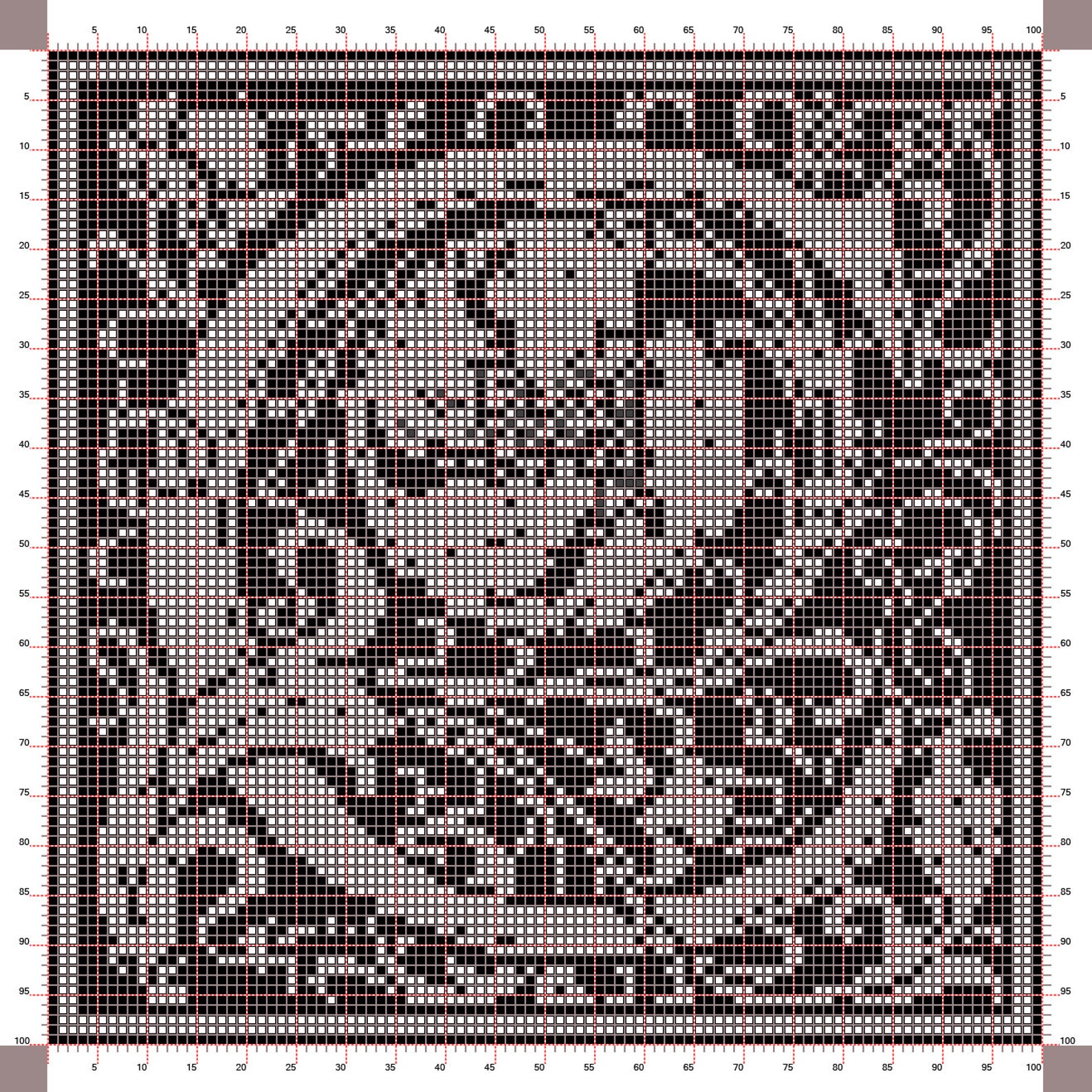 Alphabet - Letter C, Goudy Classic Style: Crochet/knit Graphgan Blanket ...