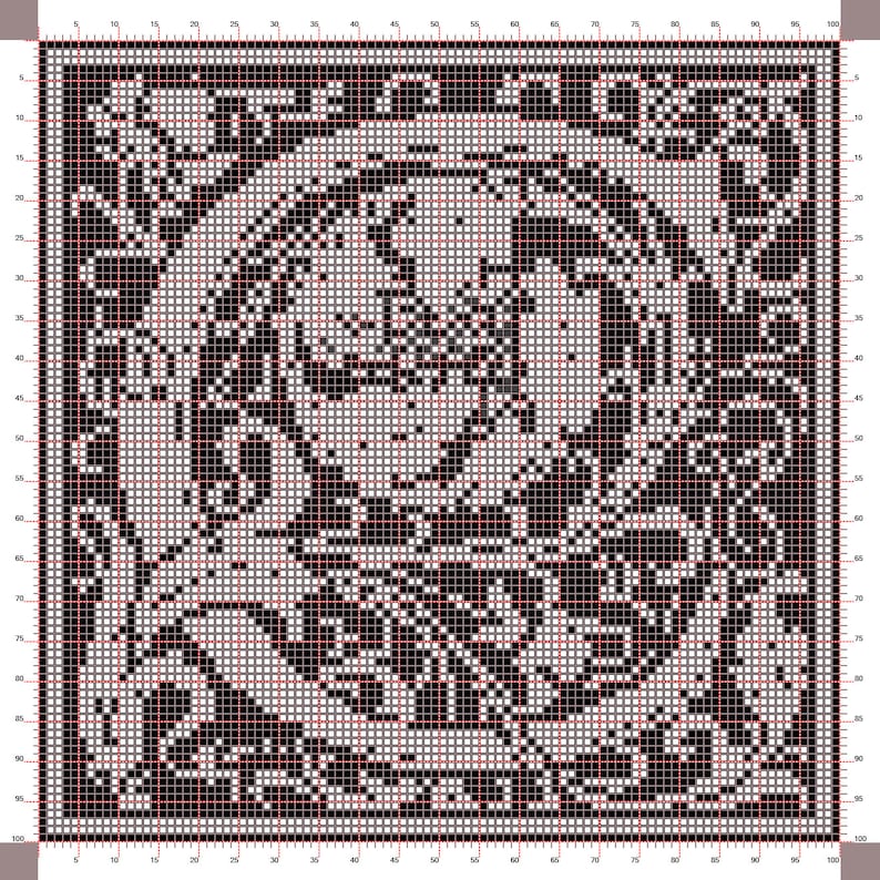 Alphabet - Letter C, Goudy Classic Style: Crochet/knit Graphgan Blanket ...