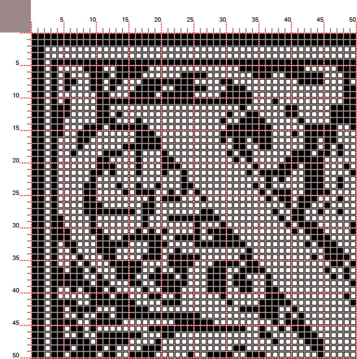 Alphabet - Letter X, Goudy Classic Style: Crochet/knit Graphgan Blanket ...