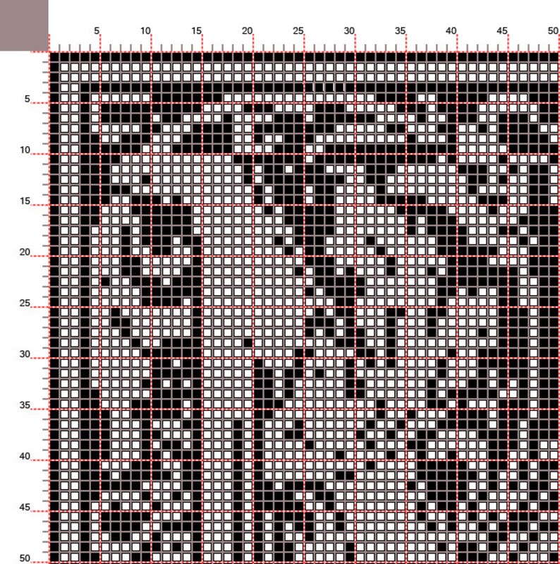 Alphabet - Letter M, Goudy Classic Style: Crochet/knit Graphgan Blanket ...