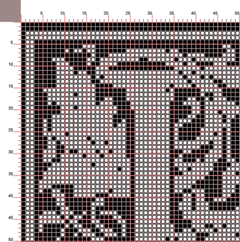 Alphabet - Letter P, Goudy Classic Style: Crochet/knit Graphgan Blanket ...