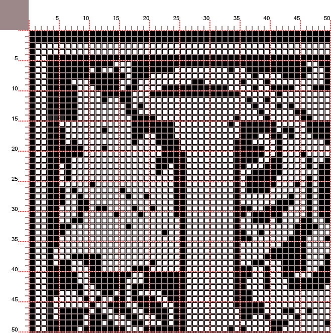 Alphabet - Letter P, Goudy Classic Style: Crochet/knit Graphgan Blanket ...