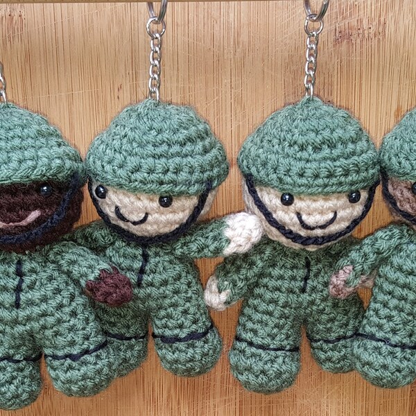 Crochet Army Doll - Etsy