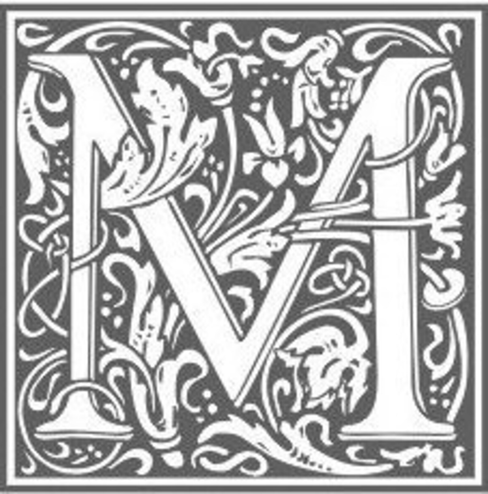 Alphabet - Letter M, Goudy Classic Style: Crochet/knit Graphgan Blanket ...