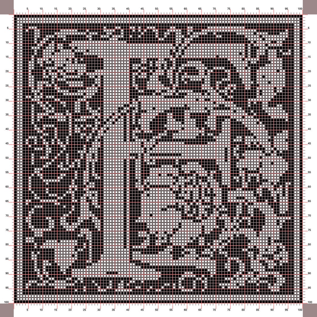 Alphabet - Letter F, Goudy Classic Style: Crochet/knit Graphgan Blanket ...