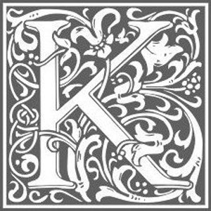 Alphabet - Letter K, Goudy Classic Style: Crochet/knit Graphgan Blanket ...