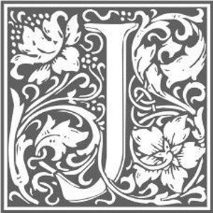 Alphabet - Letter J, Goudy Classic Style: Crochet/knit Graphgan Blanket ...