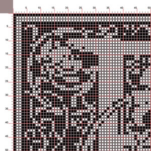 Alphabet - Letter F, Goudy Classic Style: Crochet/knit Graphgan Blanket ...