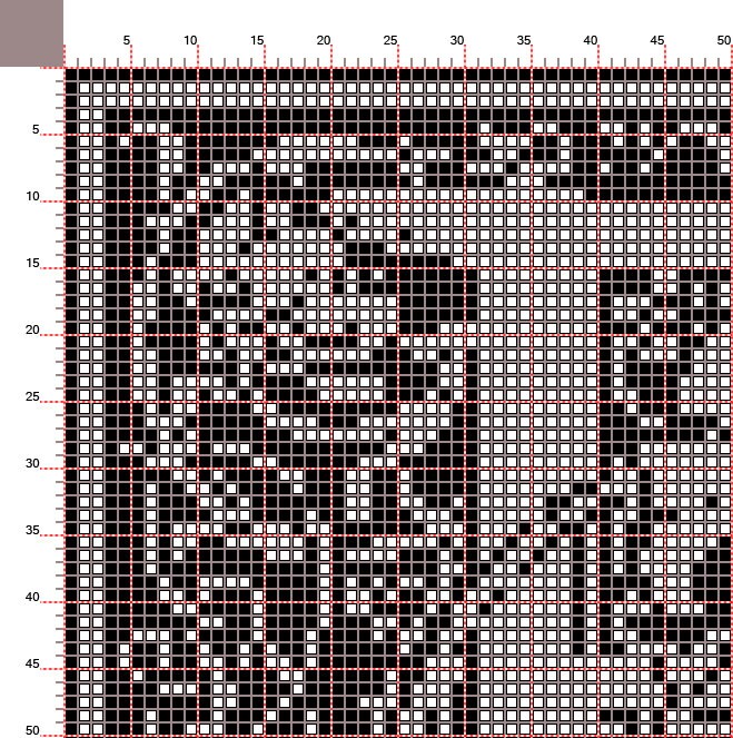 Alphabet - Letter F, Goudy Classic Style: Crochet/knit Graphgan Blanket ...