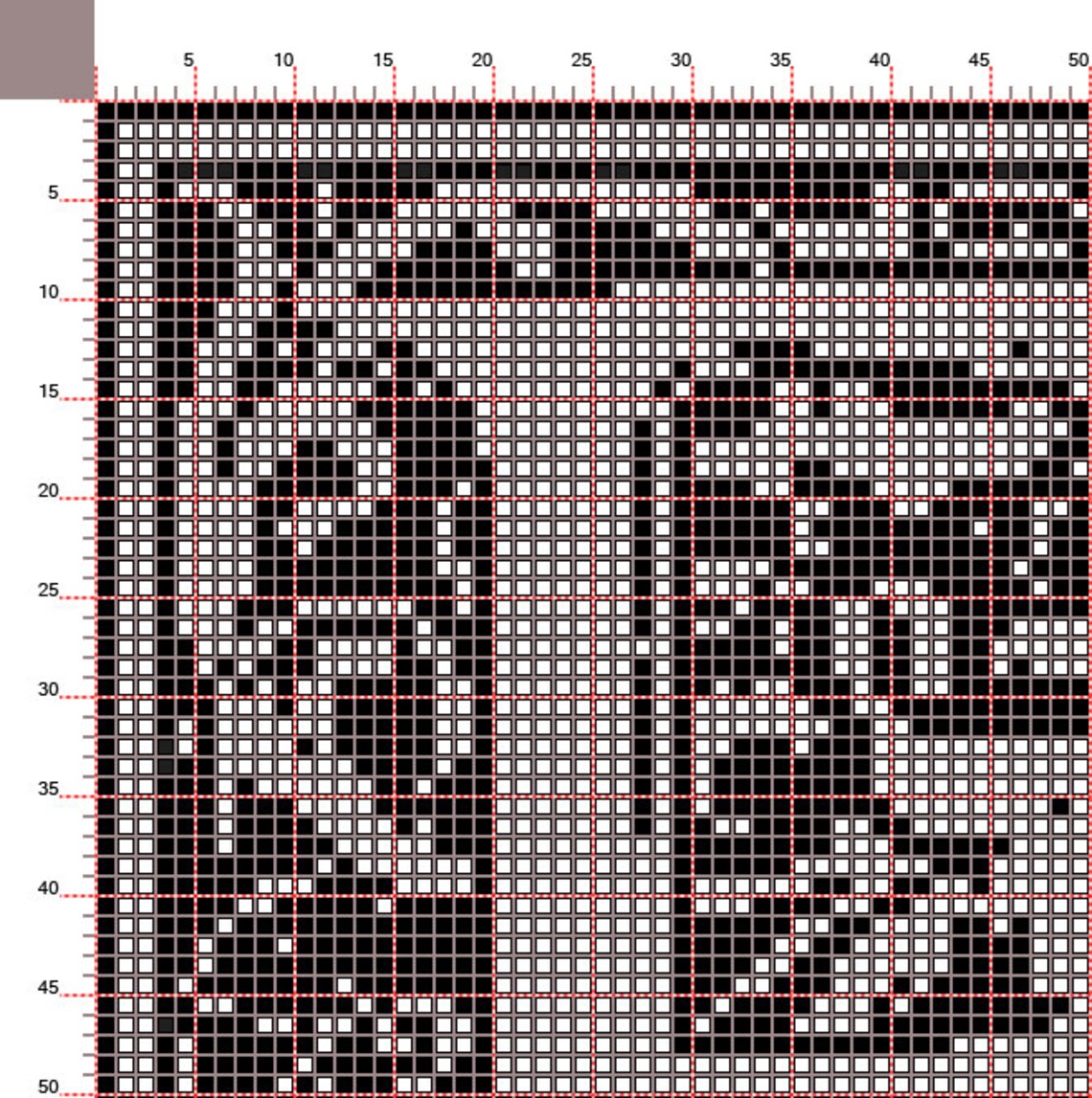 Alphabet - Letter R, Goudy Classic Style: Crochet/knit Graphgan Blanket ...