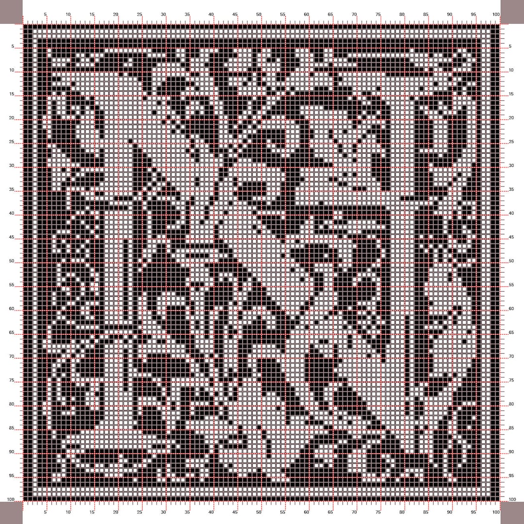 Alphabet - Letter N, Goudy Classic Style: Crochet/knit Graphgan Blanket ...