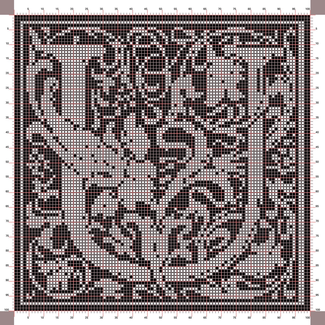 Alphabet - Letter U, Goudy Classic Style: Crochet/knit Graphgan Blanket ...