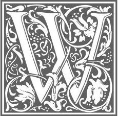 Alphabet - Letter W, Goudy Classic Style: Crochet/knit Graphgan Blanket ...