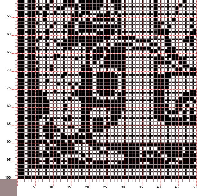 Alphabet - Letter L, Goudy Classic Style: Crochet/knit Graphgan Blanket ...