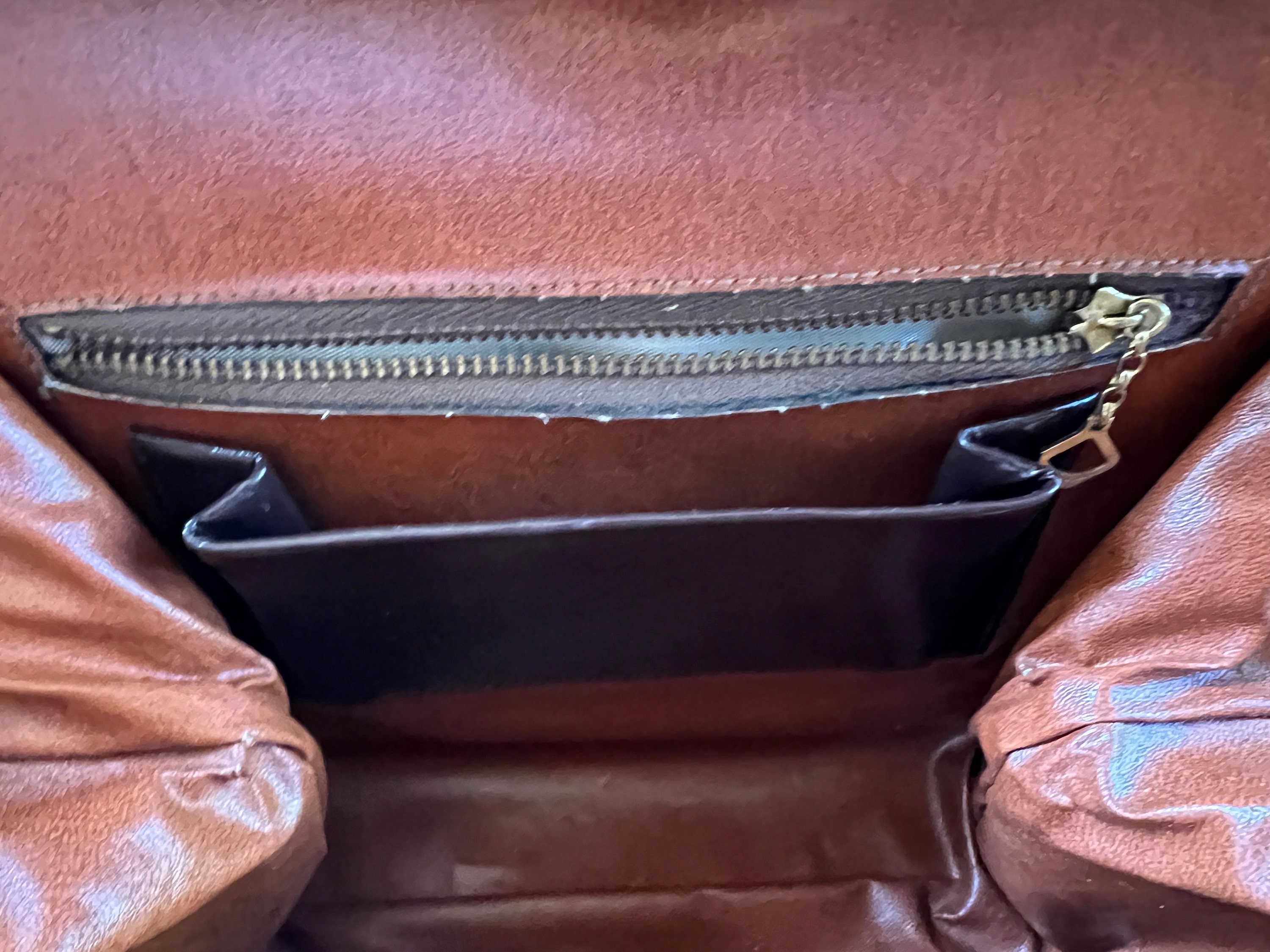 Vintage Brown Lizard Handbag - Etsy