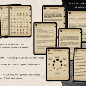 Beginner Guide for Magic Spells Digital Spellbook Grimoire Witch Guide Beginners for Magic ...