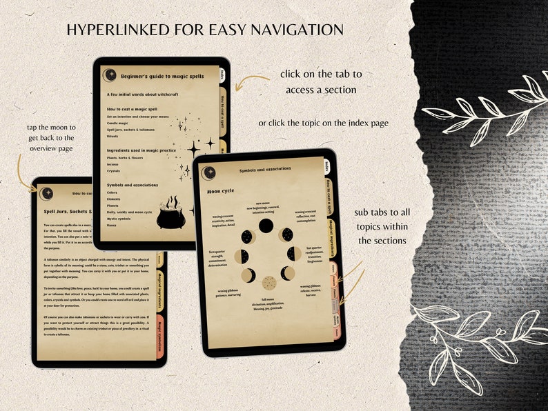 Beginner Guide for Magic Spells - Digital Spellbook Grimoire - Witch ...