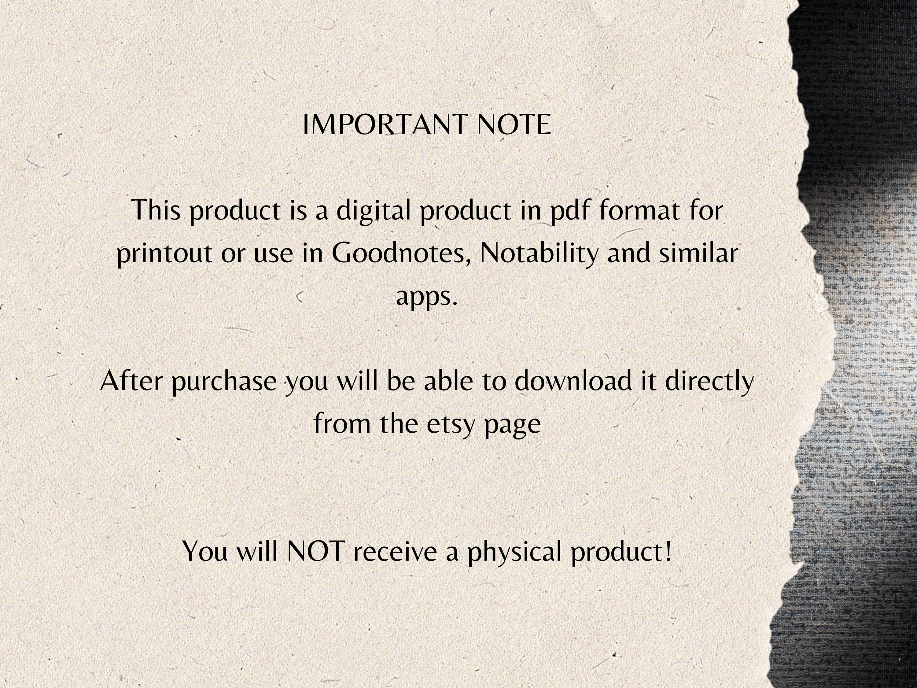The Eternal Calendar - Dark Design - Undated Digital Year Planner ...