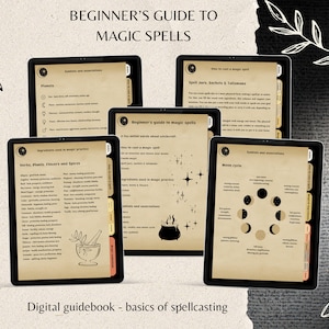 Beginner Guide for Magic Spells Digital Spellbook Grimoire Witch Guide ...