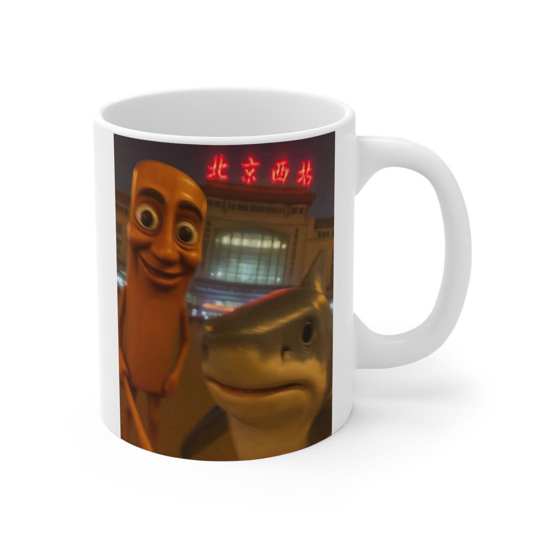 Trallalero Trallalà & Tung Tung Tung Sahur Italy Brain Red Coffee Cup ...