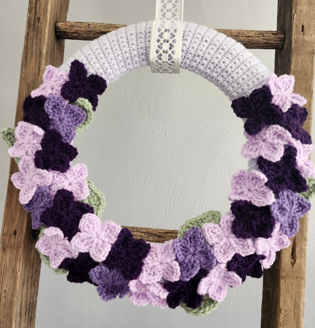 Crochet Summer Wreath, Handmade, Unique, Flowers, Home Decor, for the ...