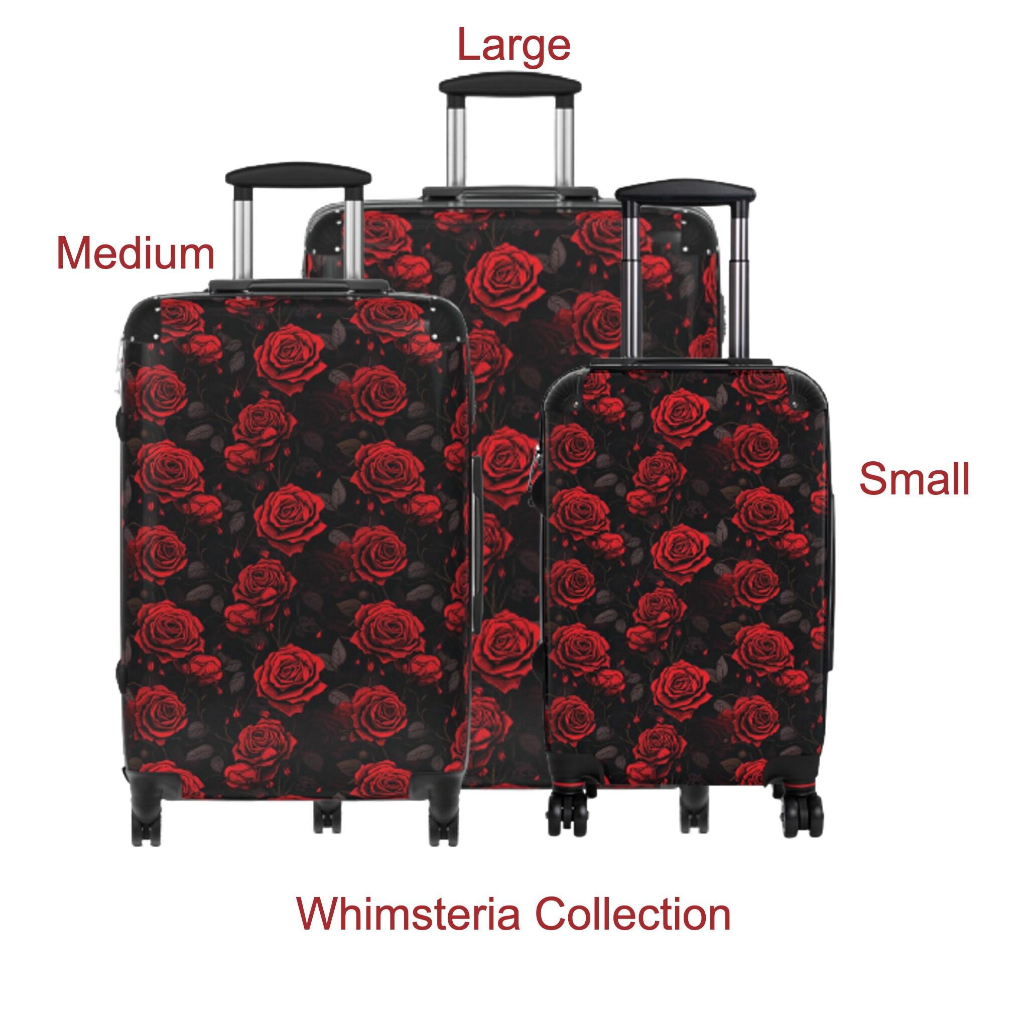 Red Suitcases, Suit Cases for Women, Suitcase Luggage, Womens Travel ...