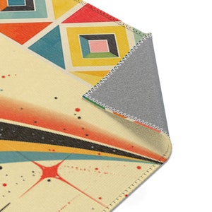 Atomic Boomerang Area Rug: Mid Century Modern Accent Rug - Etsy