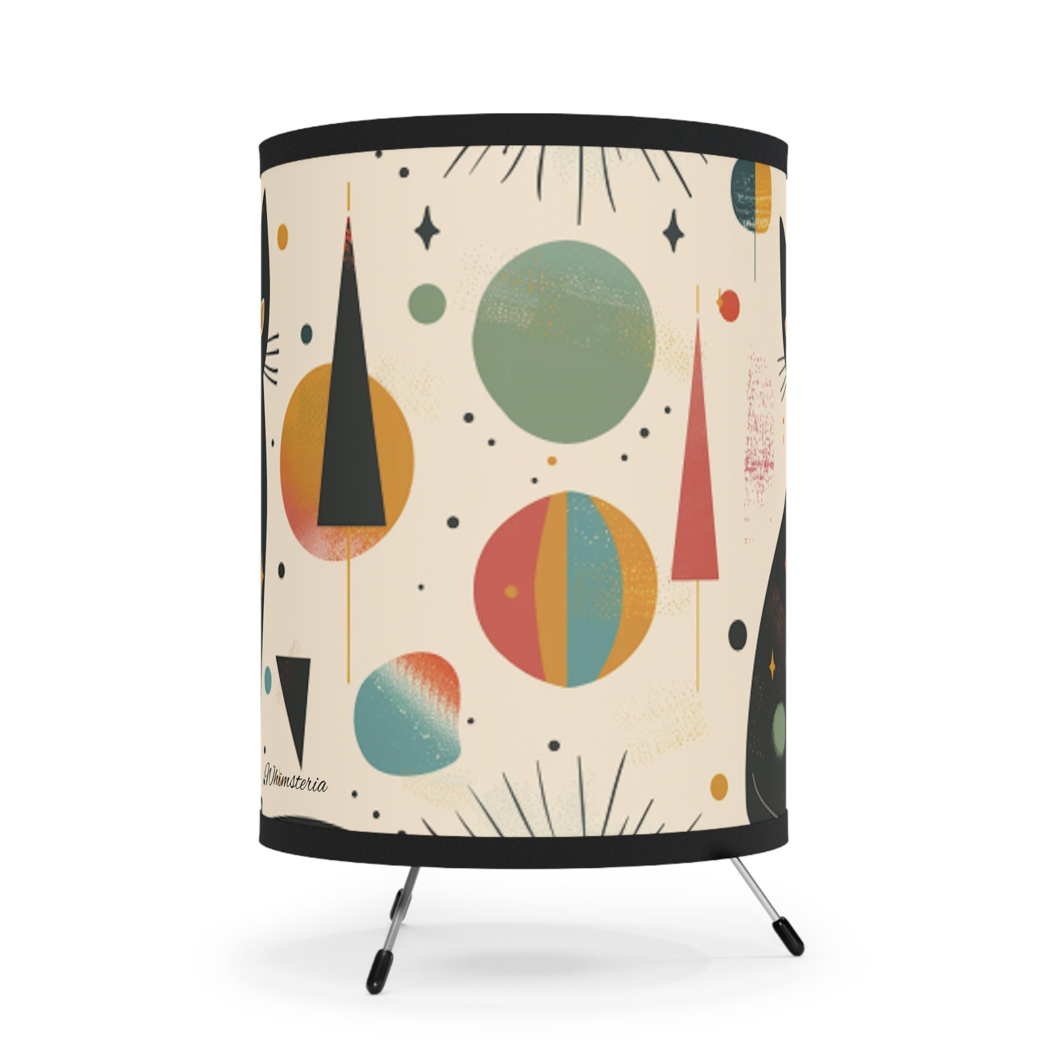 Atomic Cat Lamp, Mid Century Modern Accent Lamp,retro Atomic Cat Decor ...