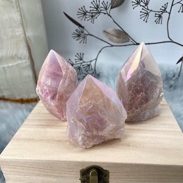 Pink Aura Quartz - Etsy