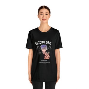 Satoru Gojo Jujutsu Kaisen Anime T-shirt | 100% Cotton | Anime ...