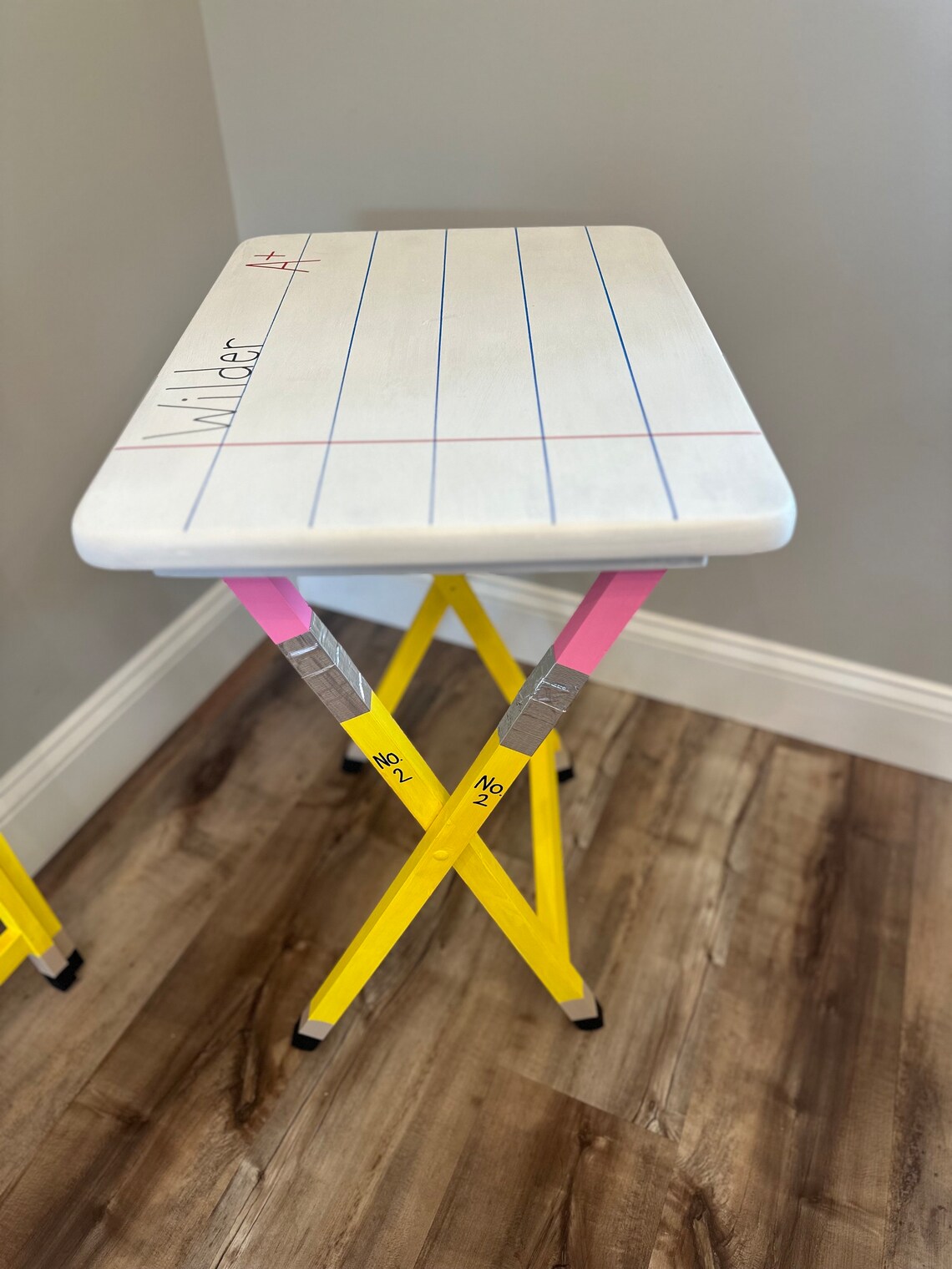 Personalized Folding Homework Table - Etsy